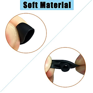 Silicone Earbuds Tips for Sennheiser Momentum 3 Replacement Ear Tips for Sennheiser Momentum 2/CX True Wireless Series, 6 Pairs Black