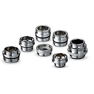 SmarterFresh 7-Piece Faucet Adapter Kit, Brass Aerator Adapter Set to Connect Garden Hose, Water Filter, Standard Hose via Diverter, in RV & Other - Male & Female Faucet Adapter for Sink Faucets