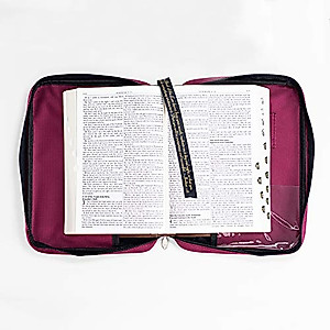 Divinity Boutique Bible Cover Basic Burgundy, XXL (21450) | 8" x 10.75" x 2.75"