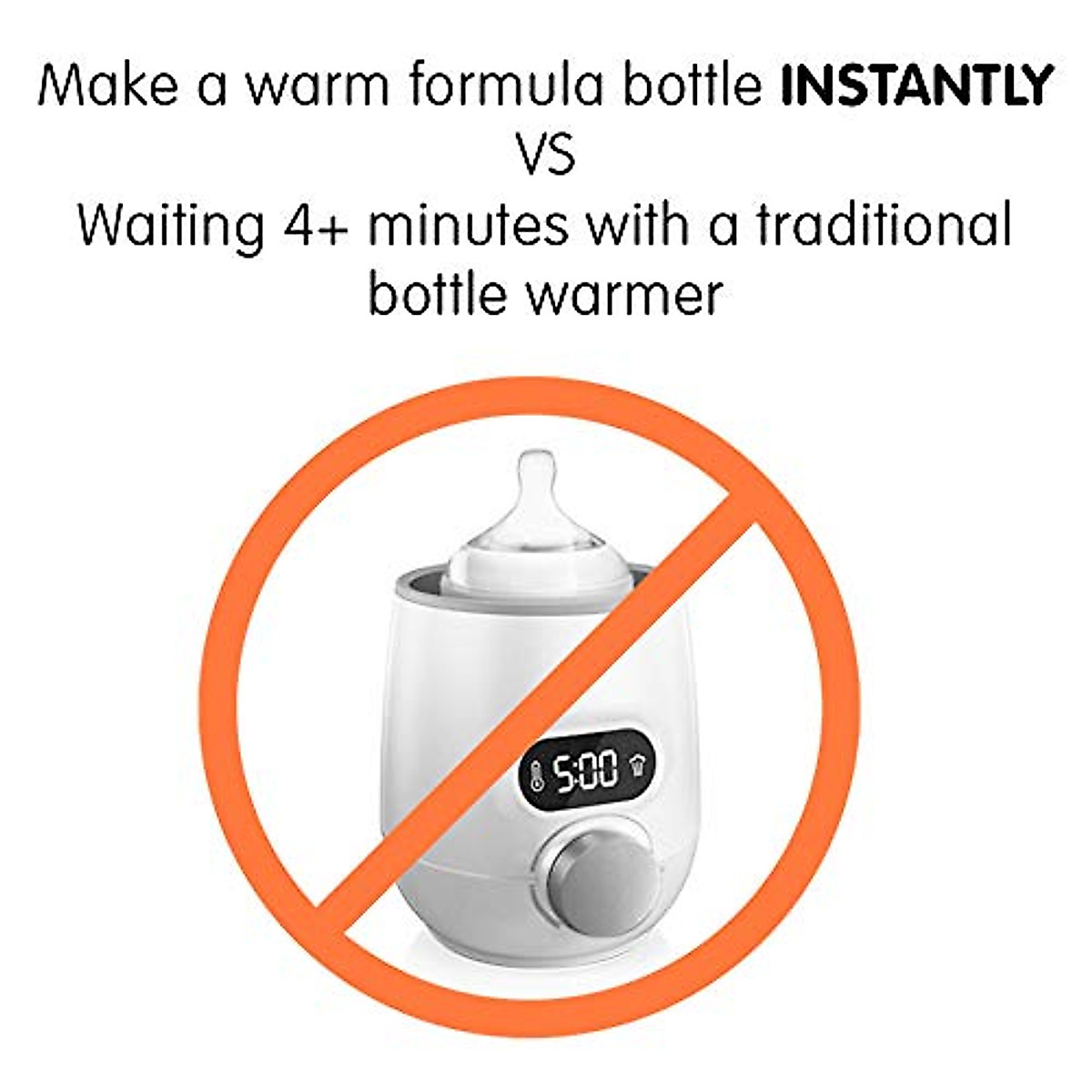 Baby Brezza Instant Warmer - Instantly Dispenses Warm Water at Perfect Baby Bottle Temperature - Replaces Traditional Baby Bottle Warmers
