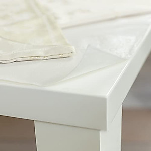 Benson Mills Deluxe Heavy Duty Vinyl Table Pad, Premium Table Protector, Waterproof with Flannel Backing, Quilted Design and Customizable (Off-White, 52" X 90" Rectangular)