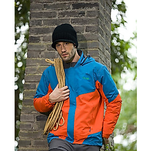 Home Prefer Men's Winter Hat Warm Wool Acrylic Fleece Knit Beanie Cap Outdoor Newsboy Beanie Black