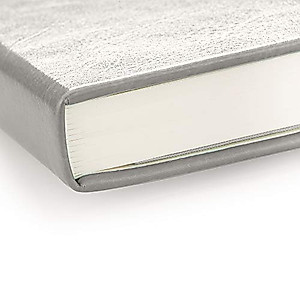 Scrivwell Dotted A5 Hardcover Notebook - 208 Dotted Pages with elastic band, two ribbon page markers, 120 GSM paper, pocket folder - great for bullet journaling - Grey