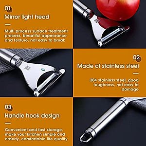 MEKBOK Vegetable Fruit Peeler - Ultra Sharp Stainless Steel Peeler for Potato Apple Carrot and Veggies