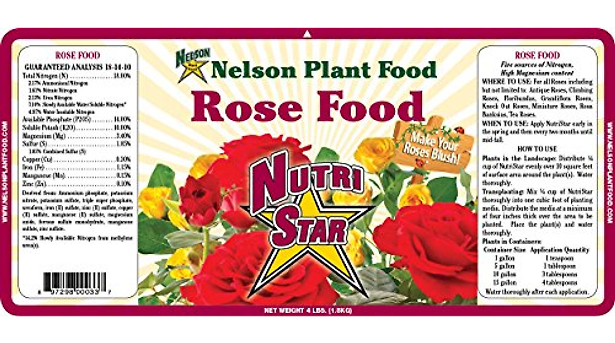 Nelson Rose Food - Nutrient-Rich Plant Fertilizer