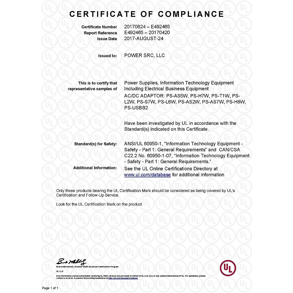 PowerSource 12V UL Listed 14Ft Extra Long AC Adapter for Insignia 19" 20" 24" 28" 32" TV NS-24E200NA14 NS-32D311NA15 NS-32D312NA15 NS-32D220NA16 NS-32D420NA16 NS-32DD220NA16 NS-32DD310NA15 LED HDTV HD