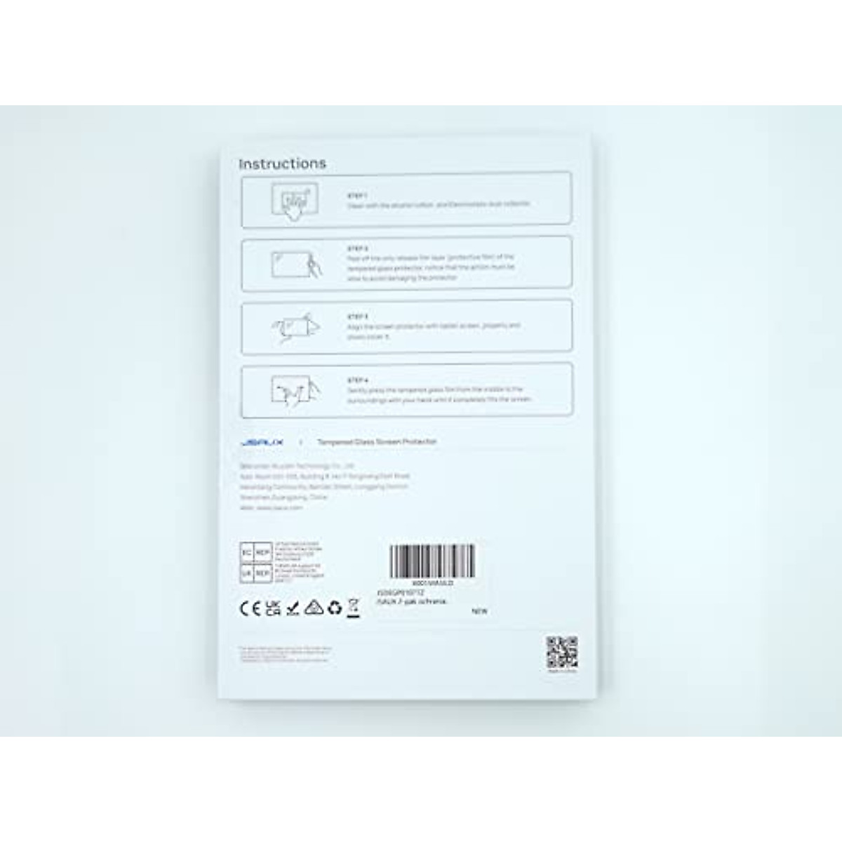 JSAUX 2-Pack Steam Deck Screen Protector, Ultra HD Glass Protector 9H Hardness Easy to Install with Guiding Frame Scratch Resistant Tempered Glass for Steam Deck/Steam Deck OLED, Come with Toolkits