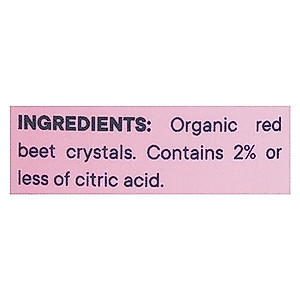 Flora - Organic Red Beet Crystals, Energizing Superfood, Nitric Oxide Booster, Vegan, Equals 5.5 lbs. of Red Beets, Pressed from Fresh Harvested Organic Beets, 7-oz. Powder