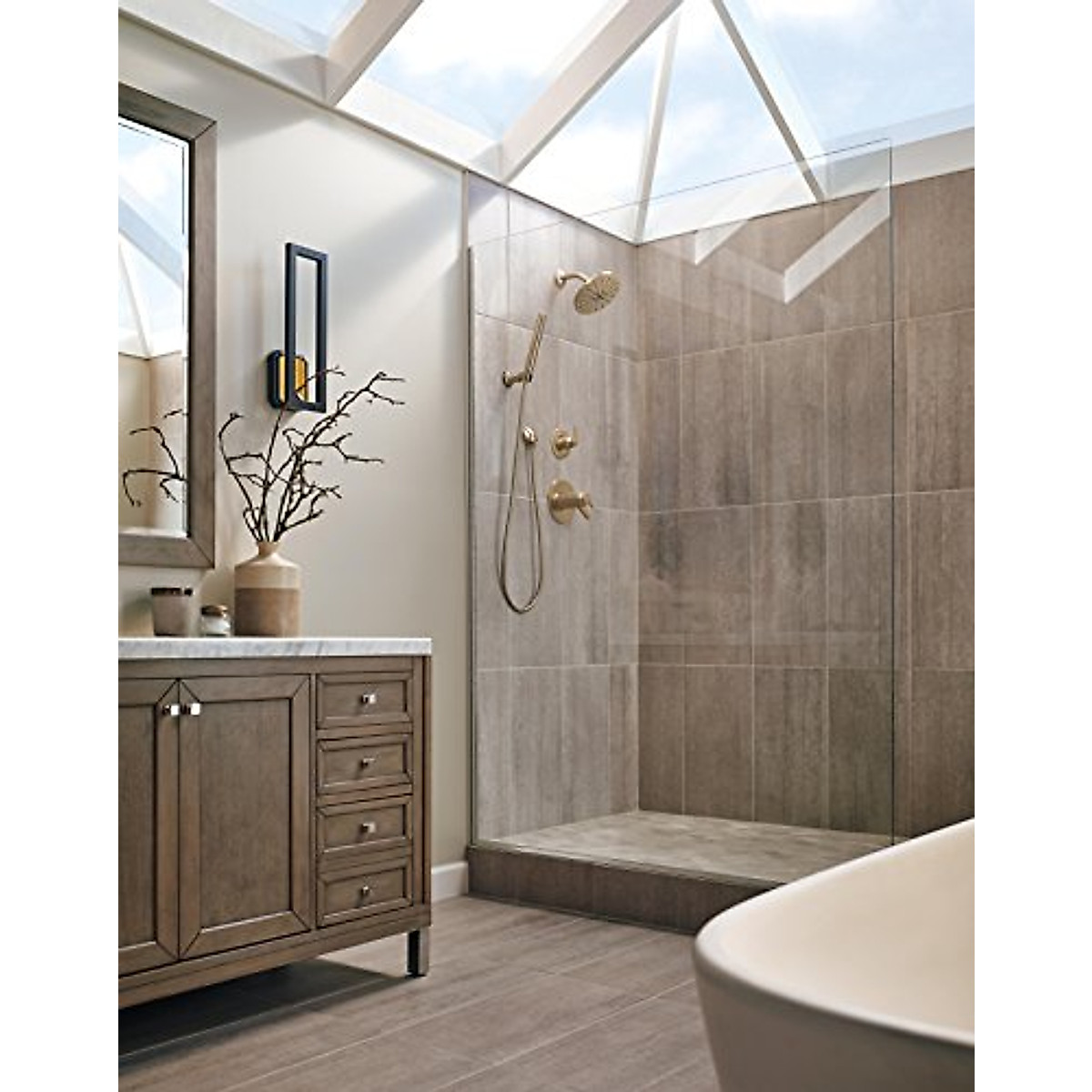 Delta Faucet Wall-Mount Supply Wall Elbow for Hand Held Shower with Hose, Champagne Bronze 50560-CZ