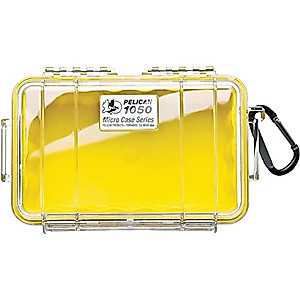 Pelican 1050 Micro Case - for iPhone, GoPro, Camera, and more (Yellow/Clear)