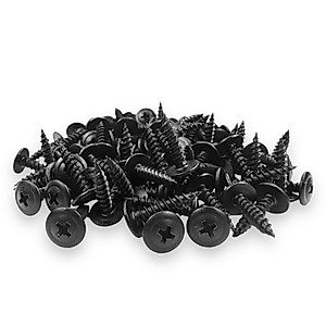 500 Qty #8 x 3/4" Black Phillips Modified Truss Head Wood Screws (BCP1108)