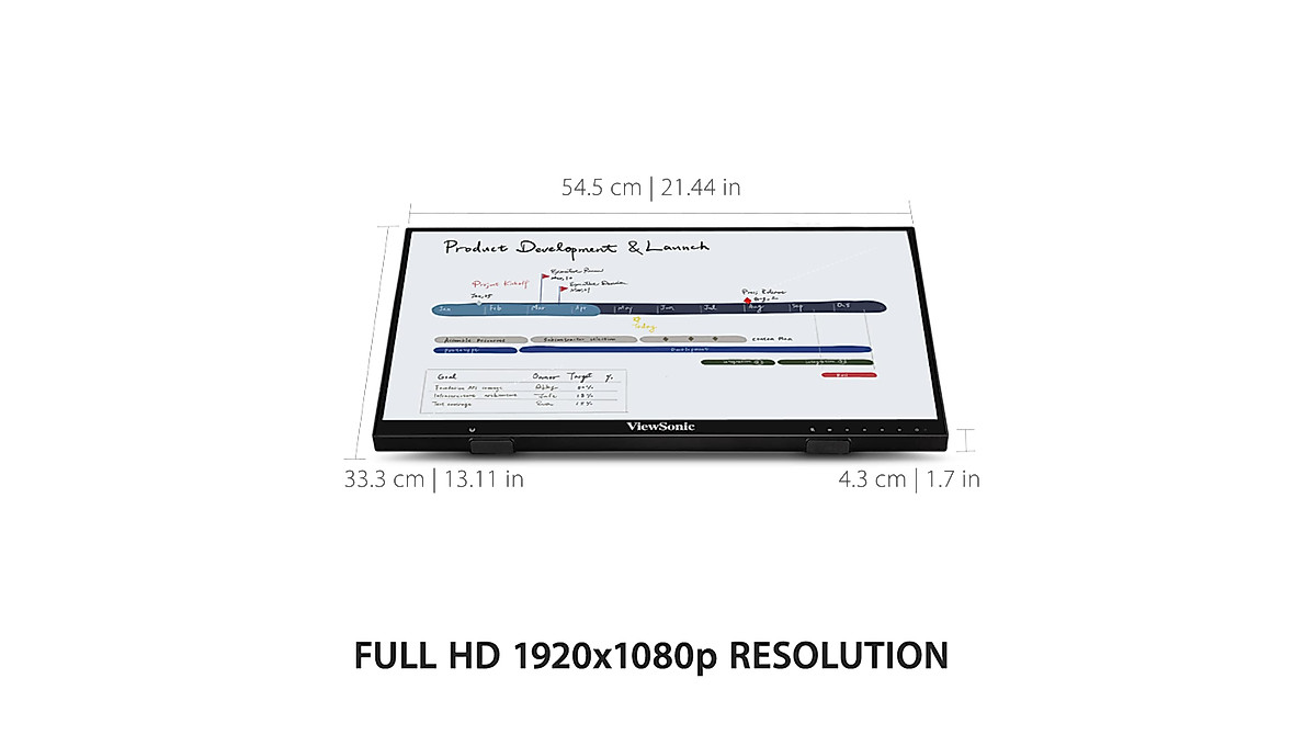 ViewSonic ID2456 24 Inch Touch Display - Ideal for Digital Work