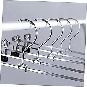 Holibanna 30pcs Boot Hanging Hold Clip Clothes Hangers Clip Hanger Stainless Steel Hangers Trouser Hangers Retractable Clothes Rack Simple Hanger Practical Hanger Clip Hanger Jeans