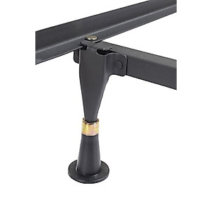 Heavy Duty 7-Leg Adjustable Metal Queen, Full, Full XL, Twin, Twin XL, Bed Frame with Center Support & Glides Only