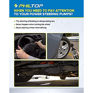 PHILTOP 21-5495 Power Steering Pump Direct Fits Accord 2008-2012, 2.4L, Power Steering Asist 56100R40305, 56100R40325, 56100R40A02, 56100R40A03