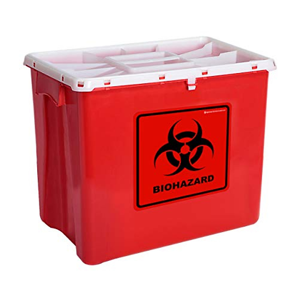 Biohazard Stickers- 5.5" x 5.5" Biohazard Labels (Pack of 10) - UV Coated Label- Biohazard Warning Sign for Labs, Hospitals and Industrial Use Universal Biohazard Symbol by Ignixia