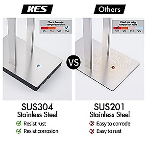 KES Towel Rack Bathroom Hand Towel Holder 2-Tier, Towel Rack for Bathroom Floor, SUS304 Stainless Steel Brushed Finish, BTH221-2