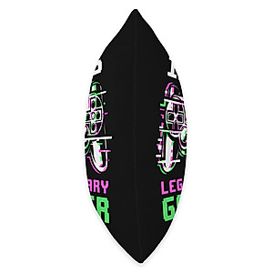 Personalized Gaming Gift Idea And Gamer Quotes Ilias-Legendary Gamer-Personalized Throw Pillow, 16x16, Multicolor