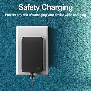 Fast Charging Scooter Battery Charger Standard 3-Prong Inline for Razor E100 E125 E150 E200S E175 E300 E500 MX350, Pocket Mod, Sports Mod and Dirt Quad, Charger Power Supply Cord