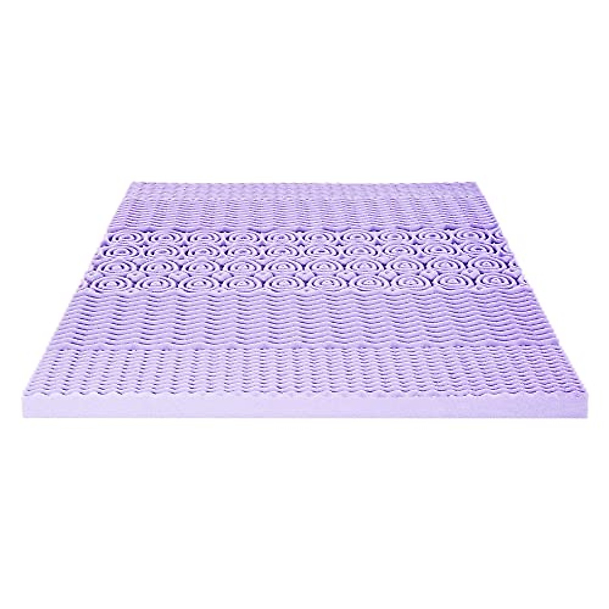 Best Price Mattress Twin Mattress Topper - 3 Inch 5-Zone Memory Foam Bed Topper with Lavender Infused Cooling Mattress Pad, Twin Size