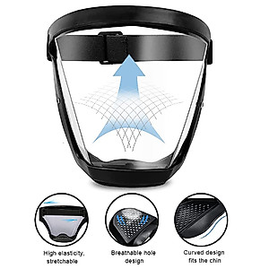 Face Shield,Anti-fog Protective Full Face Shield,Super Protective Face Shield Mask for Work,Full Face Shield for Weed Whacking,Anti-Fog Face Shield for Grinding