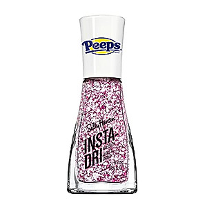 Sally Hansen Insta Dri Nail Polish Duo 2 Pack: PEEPS & LOVE (PEEPS WHITE & PEEPS SPARKLY WILD BERRY)