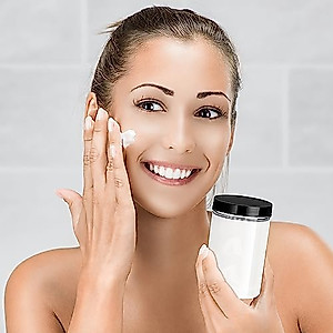 Eupako 12 Pack Plastic Jars with Lids 8 OZ - Empty Clear Cosmetics Containers with Pen and Labels, Round Small Plastic Jars with Screw On Lids for Slime, Makeup, Butter, Cream, Lotion, Pot, Dry Food