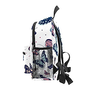 ZGONOHYE Girls Cute Mini Backpack Watercolor Butterfly Small Backpack School Bag Lightweight Preschool Backpacks Fashion Backpack Purse for Women Travel Bag Daypack for Girls Boys