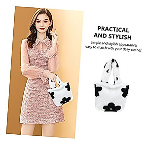 TENDYCOCO 1 PC Flower Shoulder Bag Crossbody Sling Bags for Women Crossbody Bags for Women Trendy Cellphone Crossbody Purse for Women Phone Bag Purse Tote Handbag Tiny Hobo Handbag Plush Bag