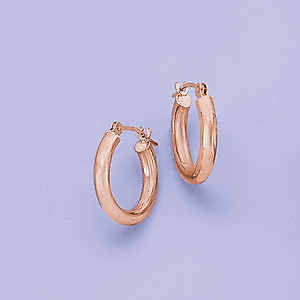 Ross-Simons 2.5mm 14kt Rose Gold Hoop Earrings