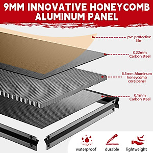 Lauxery 45.2" Wide Garage Shelving Heavy Duty Storage Rack 3000lbs Load Capacity, 5 Tier Adjustable Garage Storage Shelving Units, Boltless Metal Garage Shelf for Storage 72" H X 45.2" WX 18.8" D