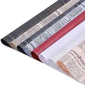 80 Sheets 30* 20 Inches Vintage Newspaper Tissue Paper for Gift Wrapping, Old Newsprint Tissue Paper Bulk for Gift Bags, Flower, Mother’s Day, Birthday, Wedding Decorations, DIY Crafts