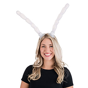 elope White Light-Up Insect Bug Antennae Costume Headband for Adults and Teens