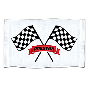 Pattern Pop Small Personalized Checkered Racing Flags Towel