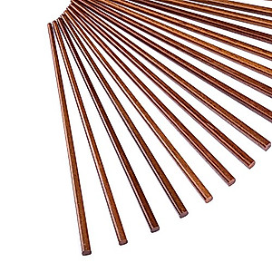 Wooden Chopsticks Reusable Dishwasher Safe 10 Pairs Chinese Asian Korea Iron Wood Handmade Chopstick Natural Healthy for Cooking Eating Restaurants Gourmets Noodles Portable Long Brown