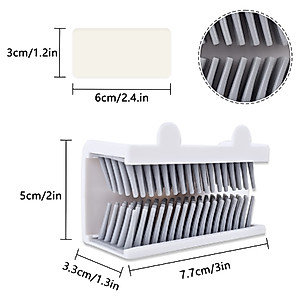 Shower Hair Catcher Wall, Reusable Hair Collector for Shower, Easy to Install Hair Catcher for Shower Wall, Bathroom Hair Catcher Hair Trap Prevent Hair Clogged Drains(White)