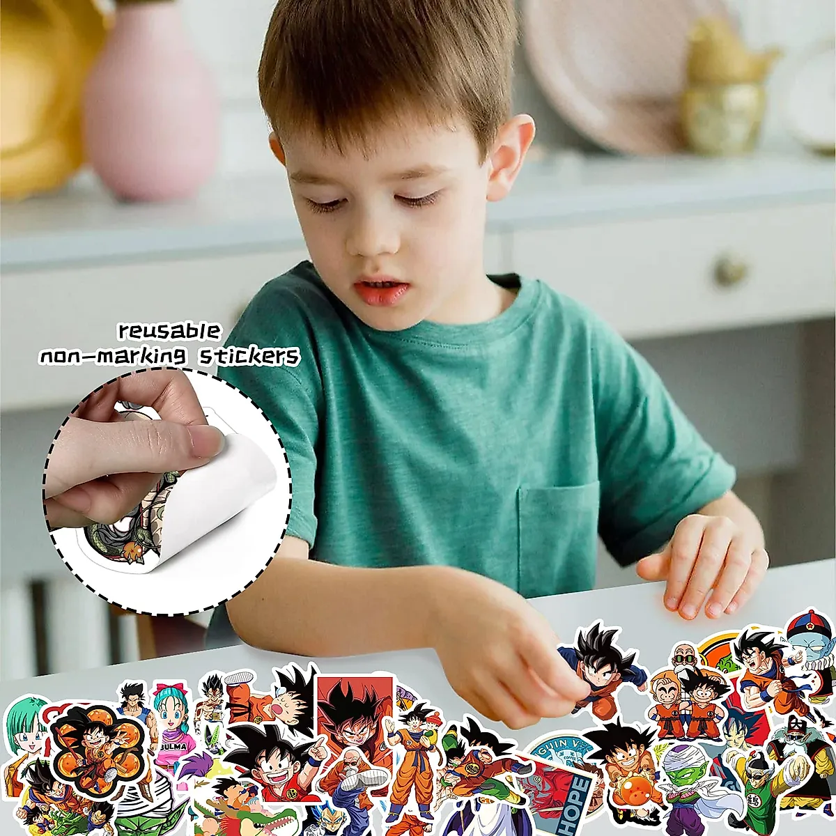 100PCS Cartoon Stickers Classic Anime Waterproof Vinyl Stickers for Water Bottle Car Laptop Phone Skateboard Graffiti Aesthetics Decals Pack for Kids Boys Girls Teens Adult