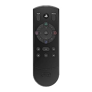 PDP Universal PS5/PS4 Media Remote Control, Playstation Gaming Remote Compatible with Sony Playstation 5 and Playstation 4, Bluetooth Detection for up to 4 Devices, TV Power/Input/Volume Controls
