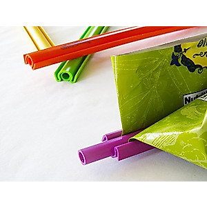 B'Seal Bag Sealing Chip Clip Sticks | Bag Clips | Dishwasher Safe and Freezer Friendly | Pack of 9