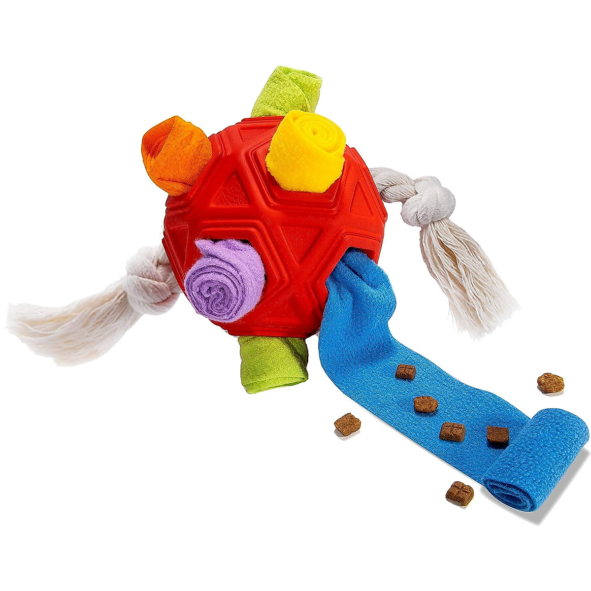 Tuff Snuff Snuffle Ball - Durable Treat Ball for Dogs, Puzzles for Smart Dogs, for Large, Medium, Small Dogs, Enrichment Toys, Interactive Dog Toys to Keep Them Busy