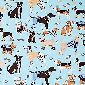 Crib Sheet - Fitted Crib Sheet Baby Sheet for Standard Crib and Toddler mattresses Nursery Bedding Sheet Crib Mattress Sheets for Boys and Girls 1 Pack Dog Toddler Sheet by UOMNY