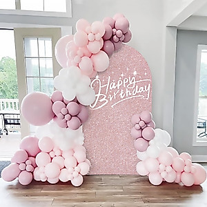 Qianglive Glitter Pink Contact Paper 17.3"×120" Self Adhesive Sparkly Pink Peel and Stick Wallpaper Bling Flash Wallpaper for Cabinet DIY Decoration