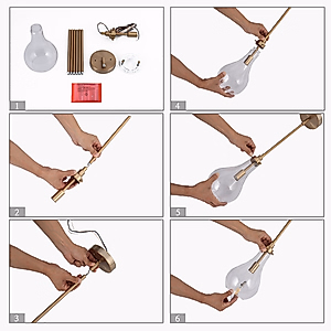 KSANA Gold Glass Pendant Lighting for Kitchen Island, Modern Electroplated Hanging Light Fixture with Clear Glass Shade for Dining Room, Hallway, Bedroom, Foyer and Entryway