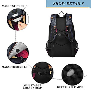 ALAZA Animal Panther Black Laptop Backpack Purse for Women Men Travel Bag Casual Daypack with Compartment & Multiple Pockets