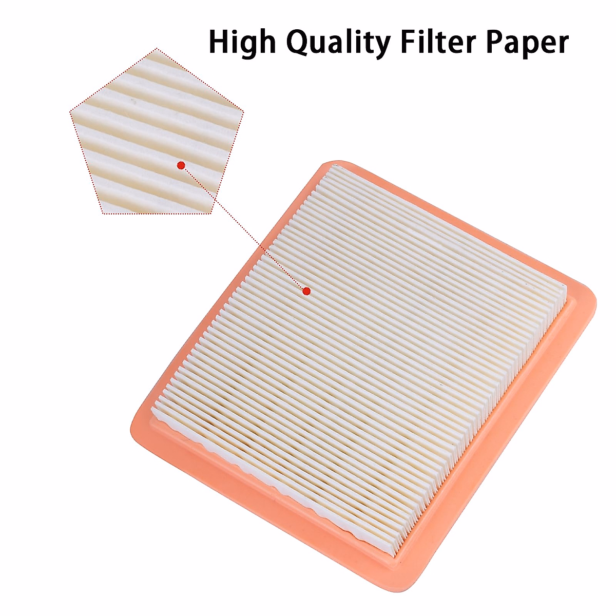Ceukius 3 Pack 17211-Z8B-901 Air Filter for Honda GCV160LAO GCV190LA Engines, Fits Honda Harmony II HRR216 HRS216 HRN216 HRX217 Series Walk Behind Lawn Mower