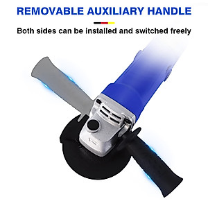 Cordless Grinder,21V Lightweight Angle Grinder Set with 3.0Ah Lithium-ion Battery,Charger,10000 RPM Brushless Motor,4-1/2'' Blade, Electric Brake, 2-Position Handle,Grinder Tool Kit for Metal Wood