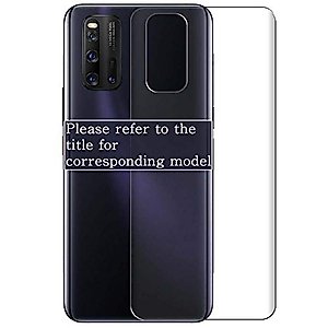 Puccy 2 Pack Back Protector Film, compatible with Panasonic ELUGA Y TPU Guard Cover （ Not Tempered Glass/Not Front Screen Protectors）
