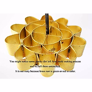 DOK JOK Cookie Bouquet Sunflower 2.5 Inch Diameter Crispy Biscuit Mould Brass Blossom Lotus Flowers Shaped Mold Maker Thailand Dessert Come with Thaise Thailndsk Thai Kanom Recipe Amazon