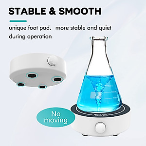 LAB FISH Laboratory Magnetic Stirrer 1800PRM Magnetic Mixer Max Stirring 3000ml Capacity Stir Plate with Stir Bar Egg for Lab and Homebrew