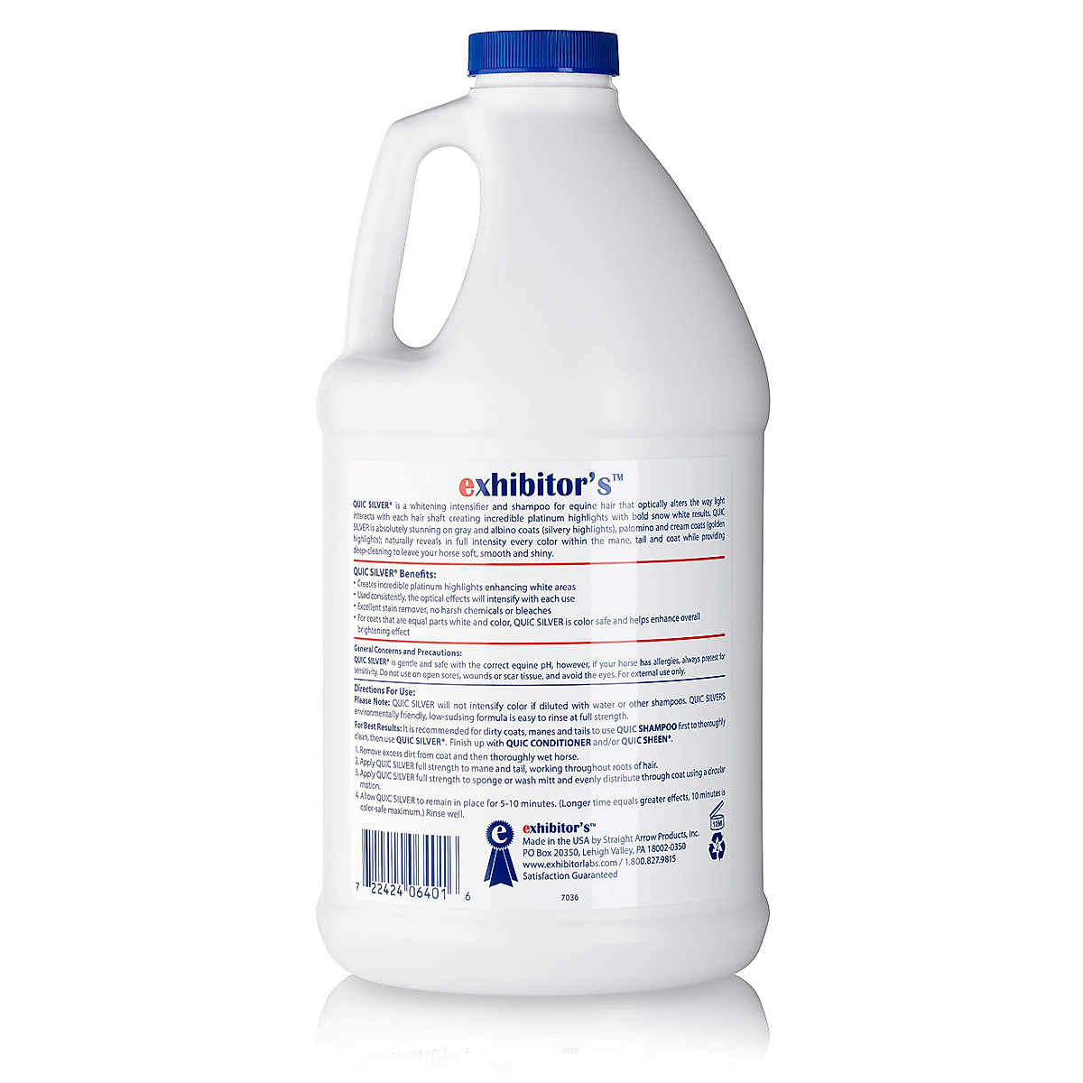 Exhibitor's Quic Silver 64 Ounce Color Intensifying Shampoo, Purple, 1.0 Count (321164)